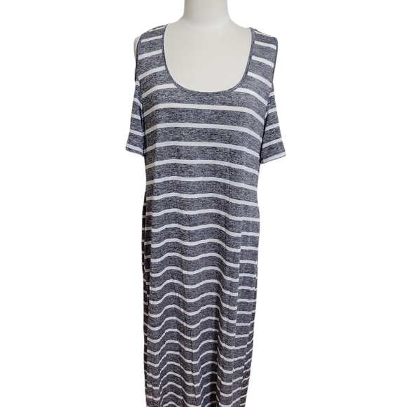 Dresses | Relaxx Womans Size 3x Stripe Maxi Dress | Poshmark